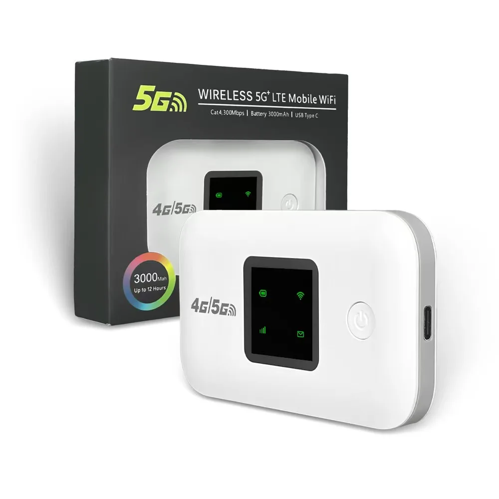 Portable 4G Mobile Router - 5G Wireless MI-FI Hotspot Modem