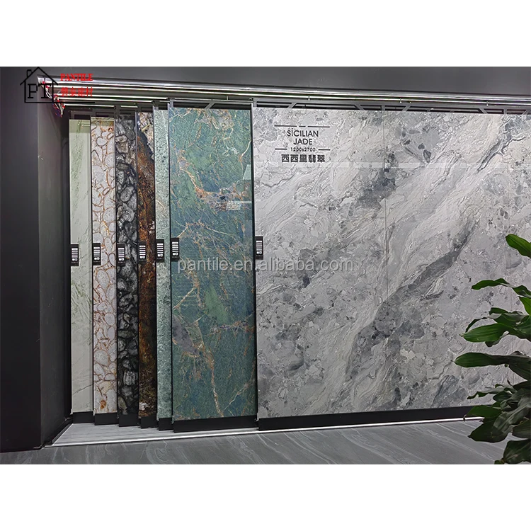 1200x2400mm Sintered Stone Slab 9mm Blue Marble Big Porcelain Slab Blue ...
