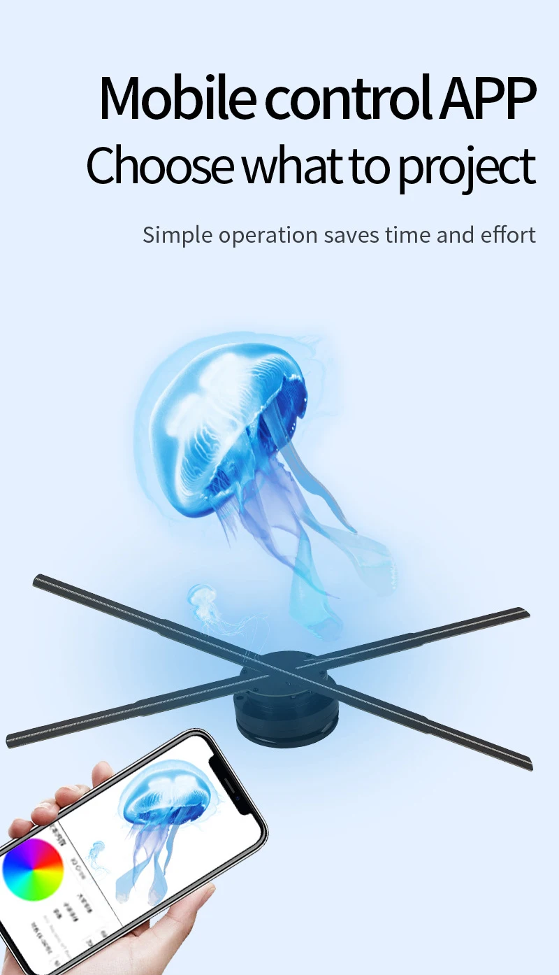 3D Hologram Fan Projector - High Definition Advertising Display
