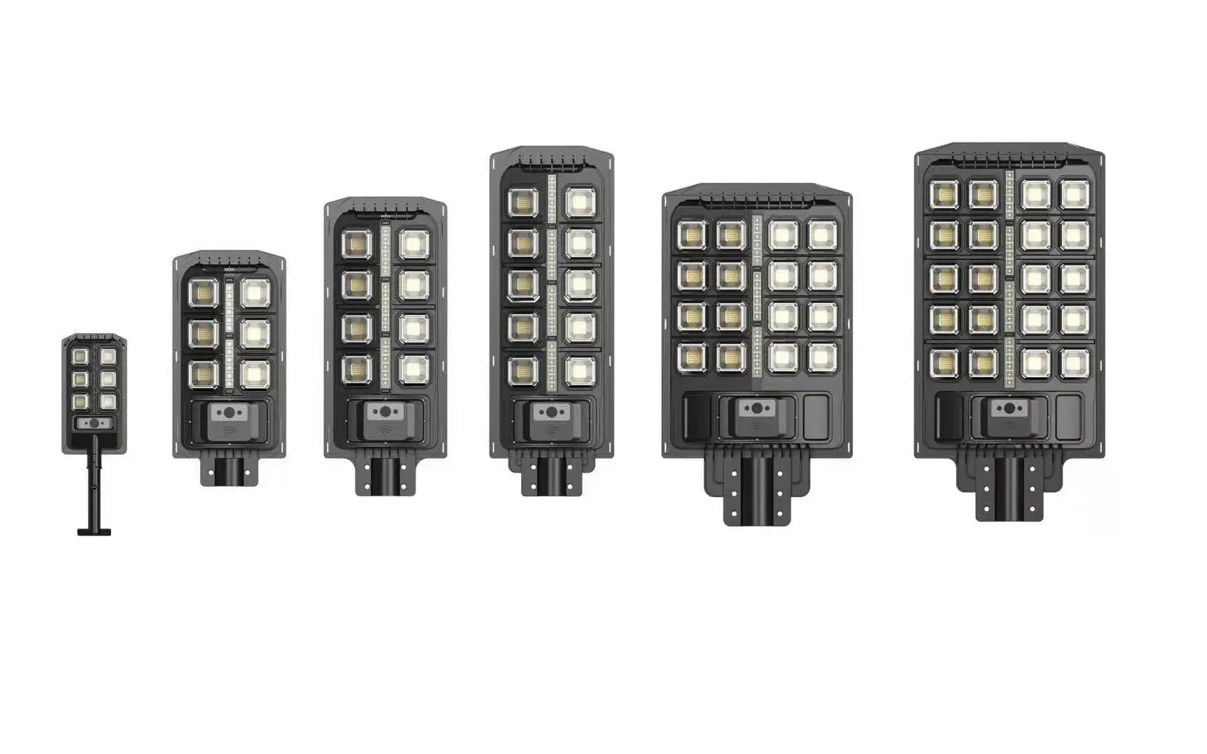 50w-400w Shoebox Lighting All In One Solar With Remote Control 100 Watt ...