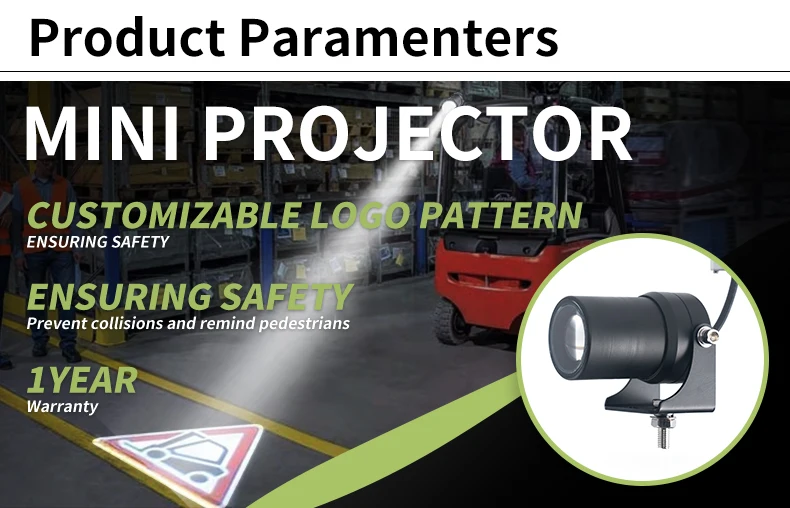 Customized Virtual Sign Projection Lamp Caution Warehouse Projector ...