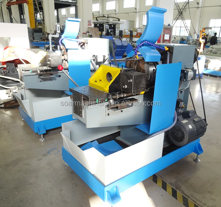 Single Station Semi Automatic Pipe End Threading Machine