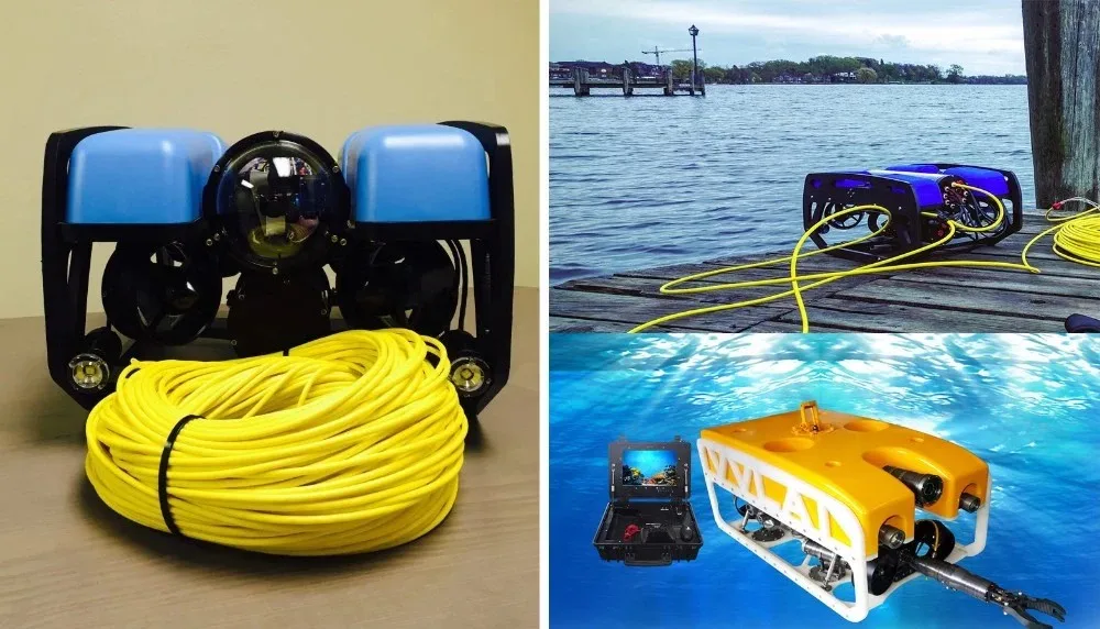 SM 2 Core Underwater Fiber Optic Cable - Kevlar Reinforced, 300m Depth ...