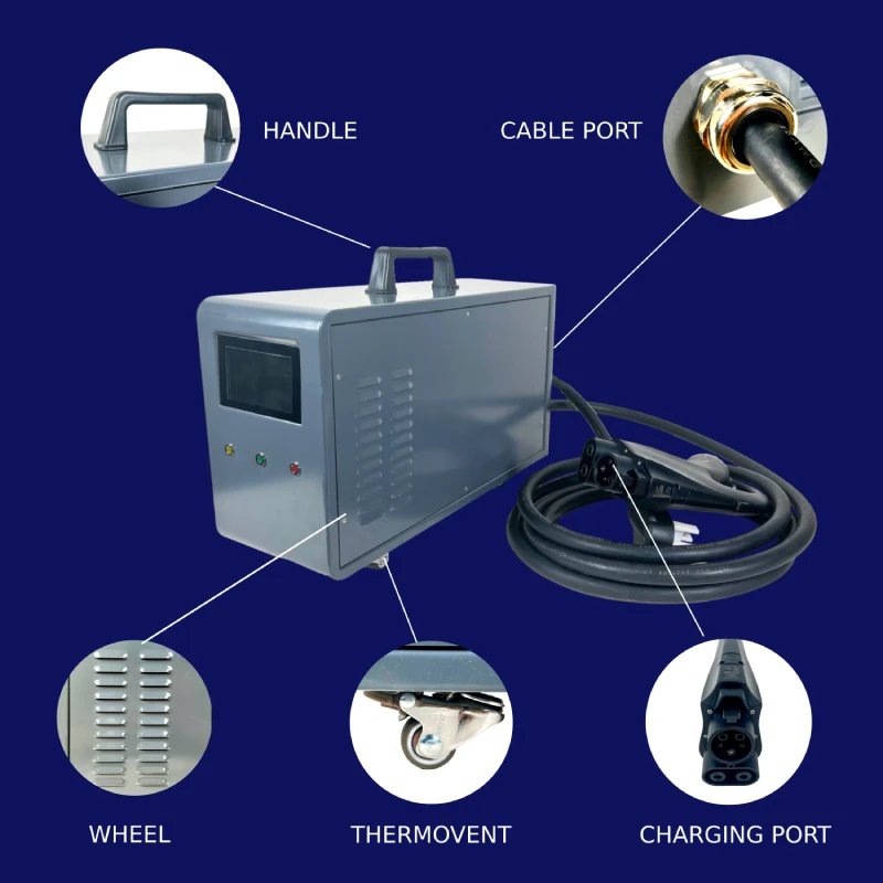 Movable Dc Ev Charger 20kw Charging Station Ccs/gbt/chademo 750v 20kw ...