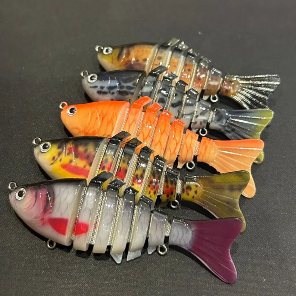 Luya Bait 10CM Bionic Seven-Section Hard Plastic Bait Multi-Section ...