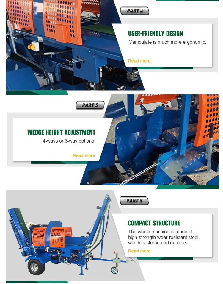 Large Heavy Duty Commercial Automatic Fire Wood Processor Log Splitter ...