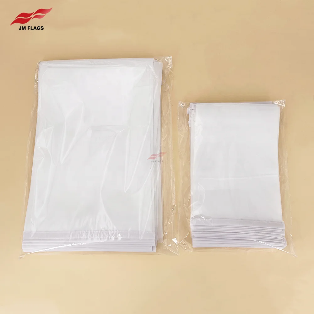 Wholesale Plain White Hand Flags - Custom Printed Polyester