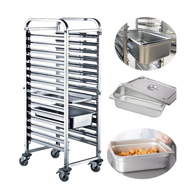 Stainless Steel Bakery Tray Rack Trolley Hot Selling Commercial Steel ...