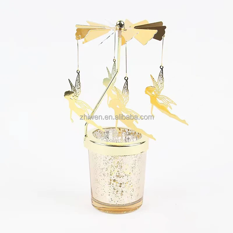 2024 Wholesale Christmas Candle Holder Carousel Soy Wax Rotating Candle ...