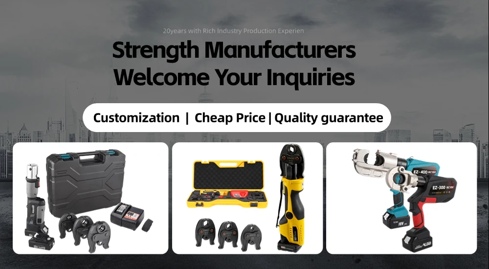 Cordless Compact Pro Press Tool Kit With 1/2",3/4",1",Plumbing Press ...