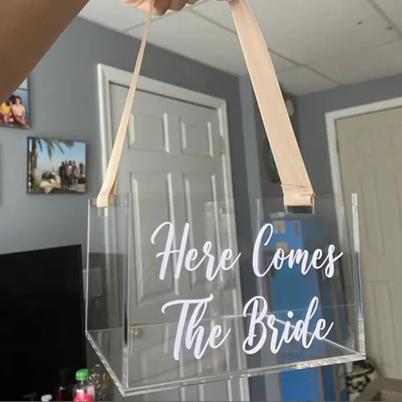 Custom Acrylic Box for Wedding Cards - Clear & Stylish