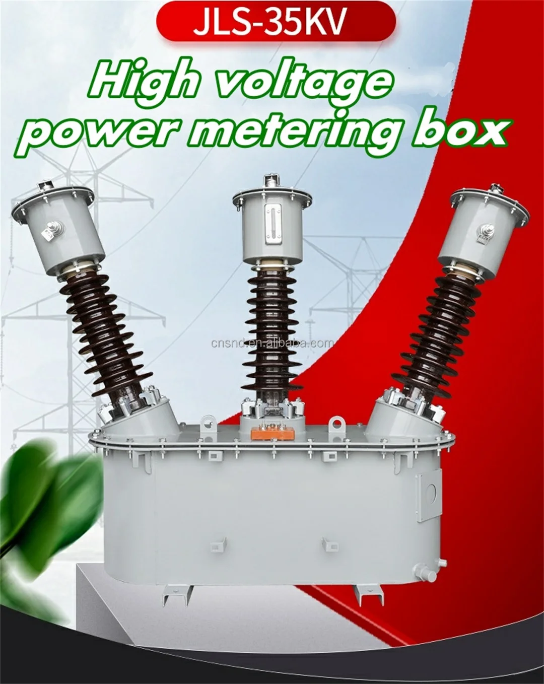 JLS-35kV Three-phase HV Oil Immersed Pole Mounted Power Metering Box Combination Transformer ...