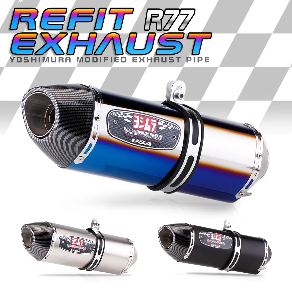 Alibaba.com: Yoshimura R77 51mm Universal Motorcycle Exhaust Pipe with Db Killer Silencer for ...