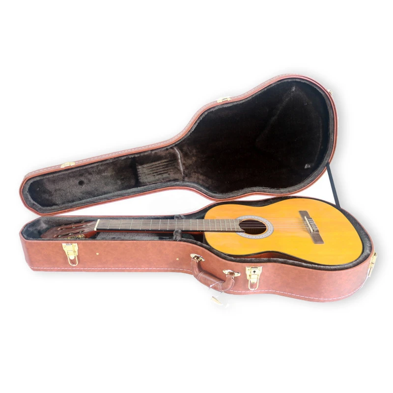 CASE-CG1BR 39 Inch Classical Guitar Hard Case, Guitar Wood case ...