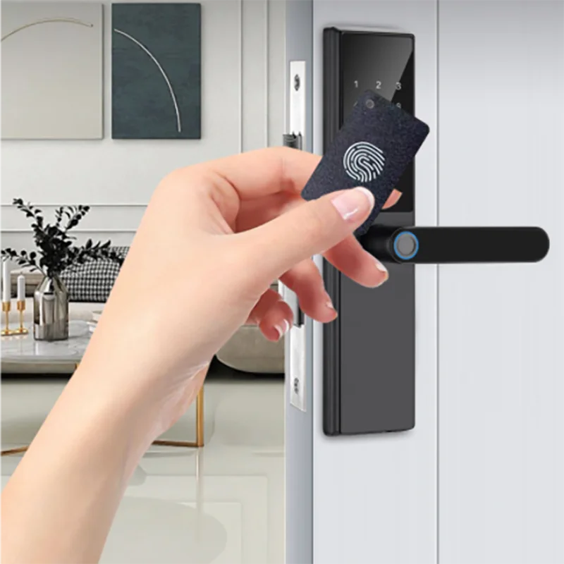 TTLOCK Smart Door Lock With Biometric Fingerprint Handle Digital Keypad ...