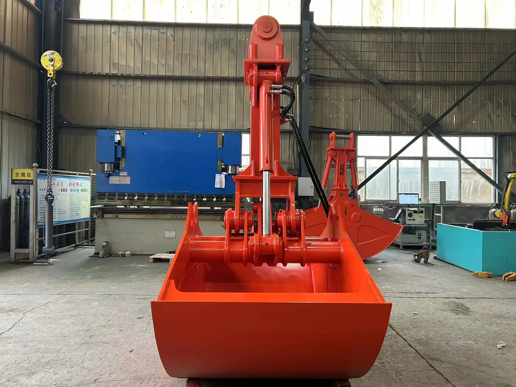 Excavator Attachment Hydraulic Clamshell Grab Bucket for Various Kinds ...
