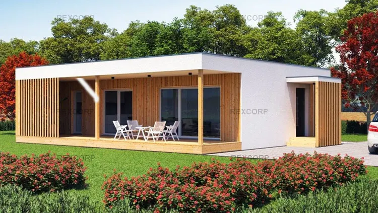 107sqm 2 Bath Modular Container House - Customizable Villas