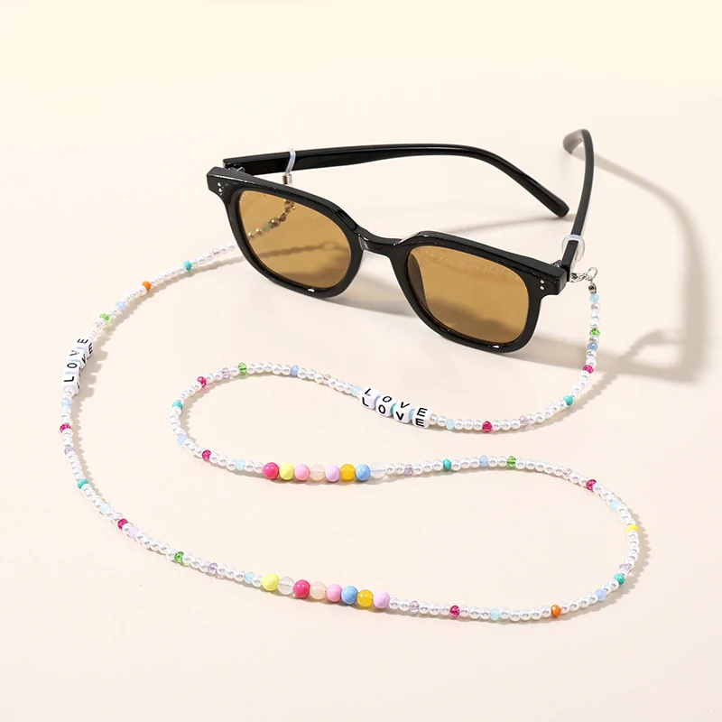Sunglasses Chain Beaded Glasses Neck Chains Eyewear Accessories Fashion ...