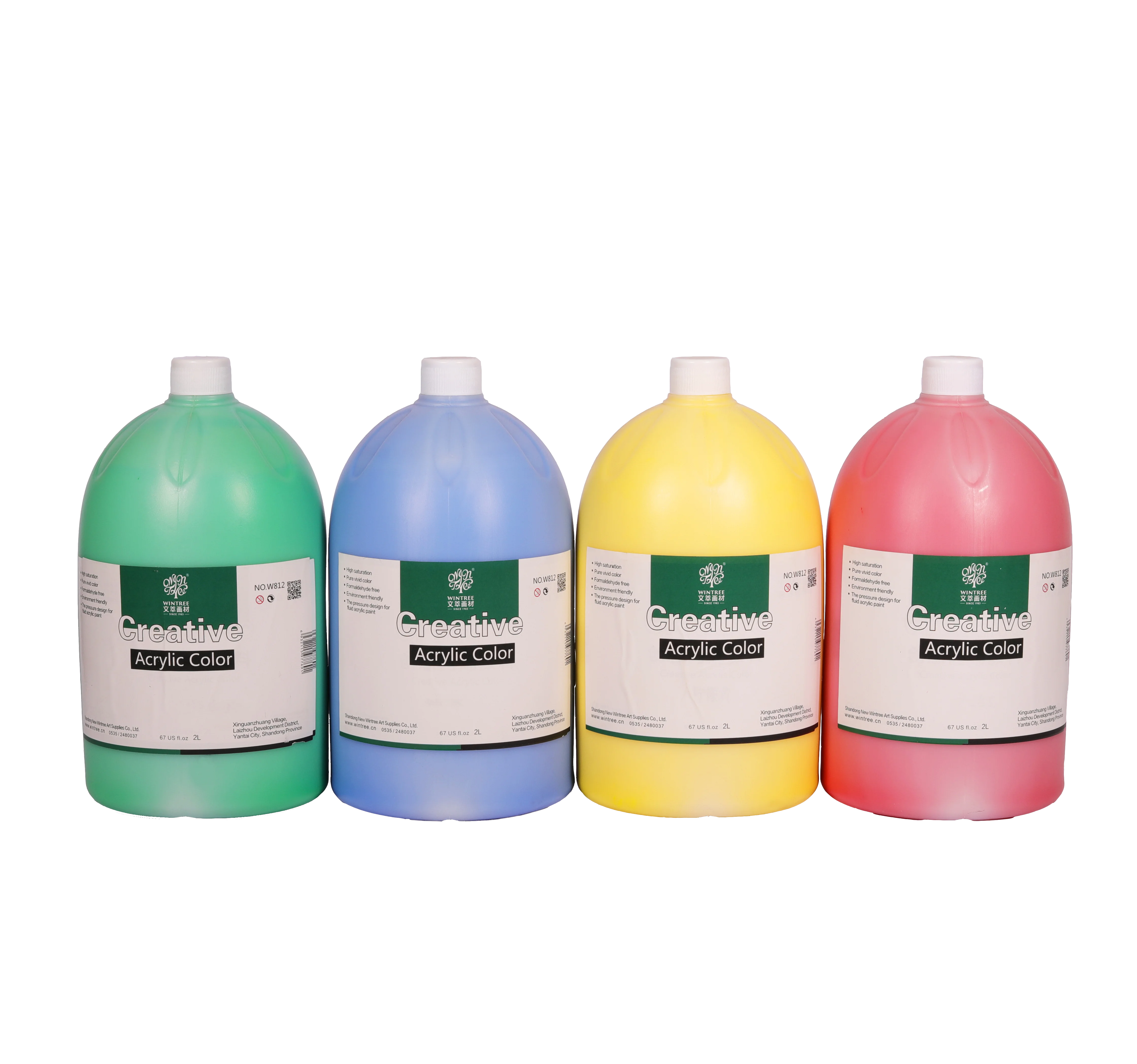 Wintree 2l High Pigmentation Acrylic Paint For Adults & Kids Ideal For ...