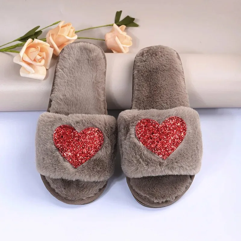 Women Slipper 2024 Platform Cute Fashion Indoors Fluffy Ladies Flat ...