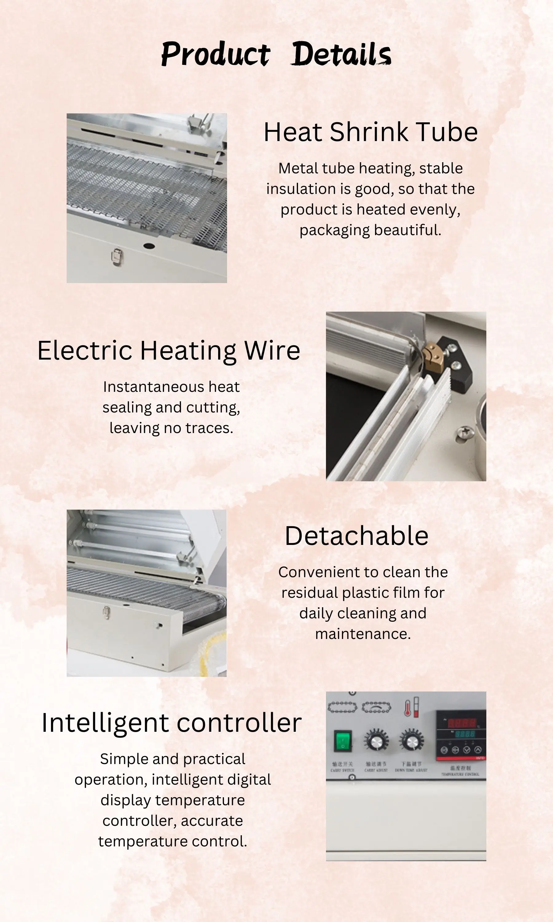 LOM Semi-Automatic Sealing and Cutting Machine with Heat Shrink Function