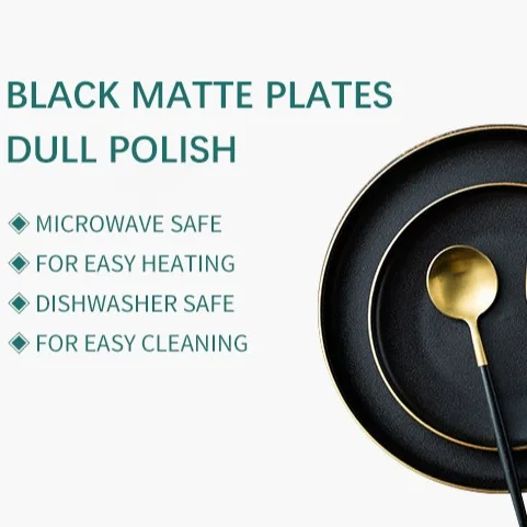 Wholesale Customized Ceramic Dinner Plate 6 8 9 10.5 Inch Round Matte ...