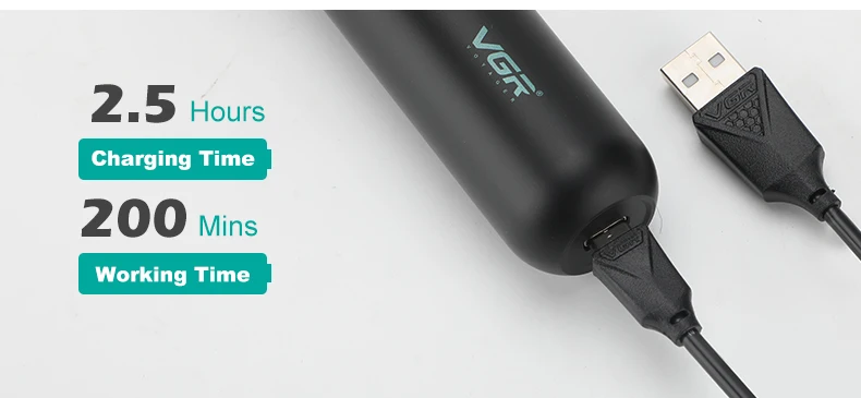 VGR V-990 Cordless Rechargeable Hair Trimmer for Men - Professional ...
