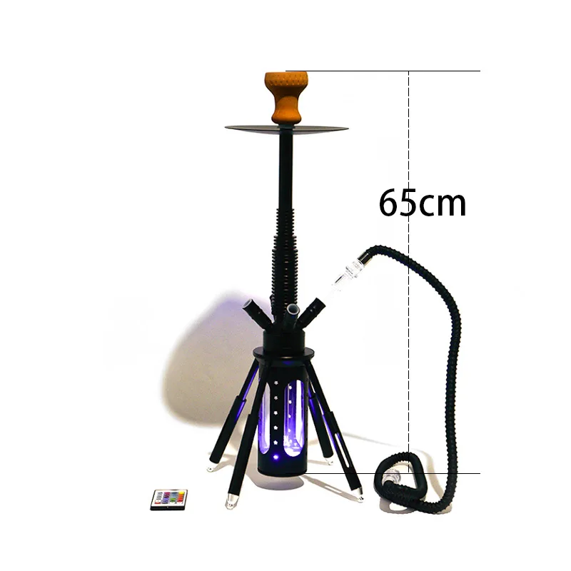 Factory Sale Four Tubes Luxury Hookah Shisha Set Rocket Led Light ...