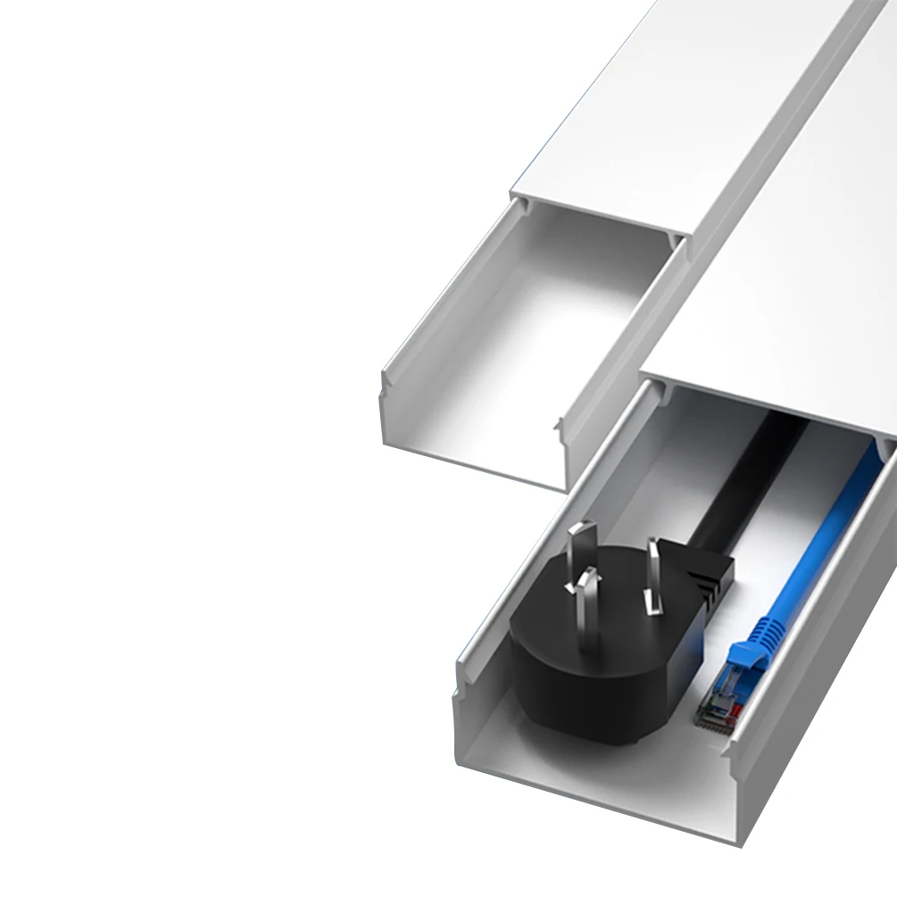 Plastic electrical conduit PVC cable trunking Cover cable board, fibre ...