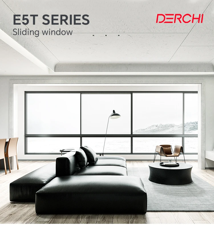 DERCHI NFRC House Hurricane Proof Impact Glass Windows