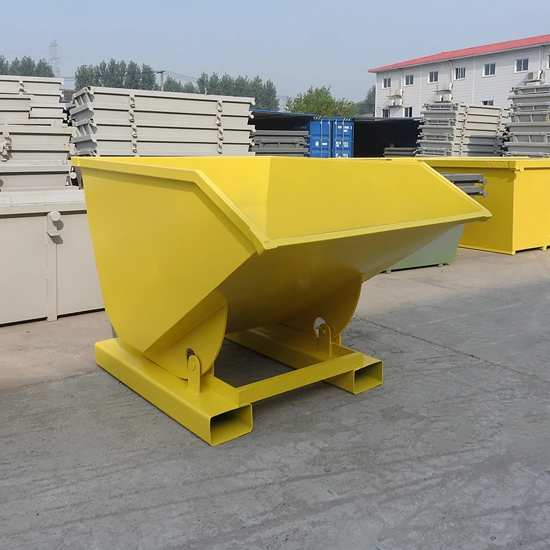 Heavy Duty Waste Recycle Tipper Bin - Steel & Self Dumping