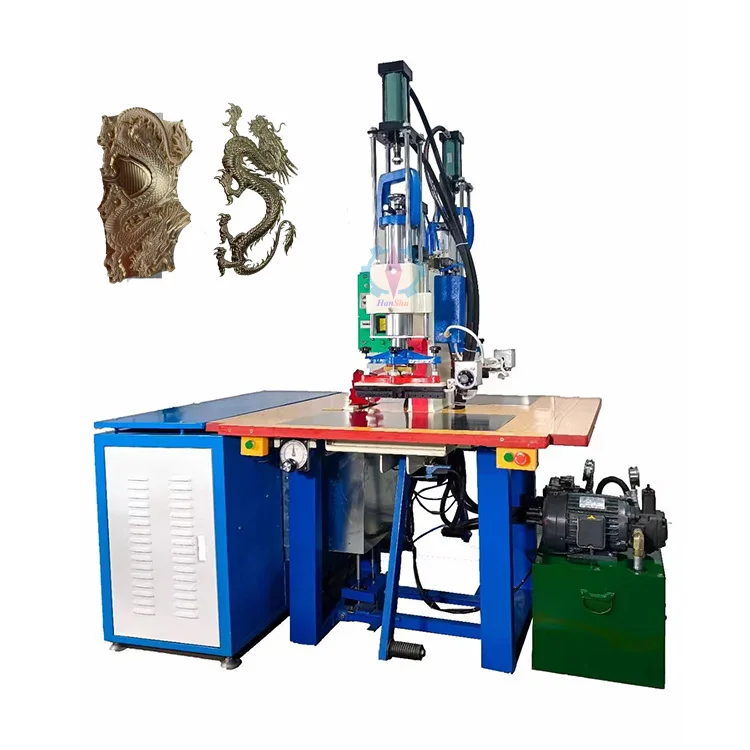 New Hanshu Hydraulic 8KW High Frequency Embossing Machine 3D Leather ...