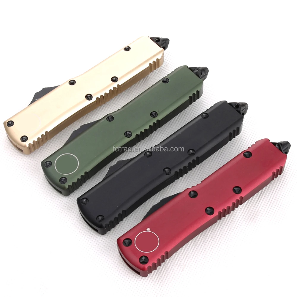 Cnc Computer Gongs Customized Handle D2 Blade Aluminum Handle Otf Knife ...