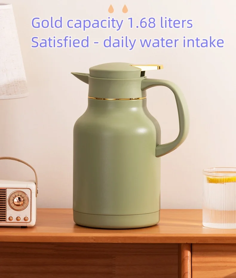 304 Stainless Steel Thermal Insulation Kettle Large Capacity Stew Teapot High-end Stuffy Pot ...