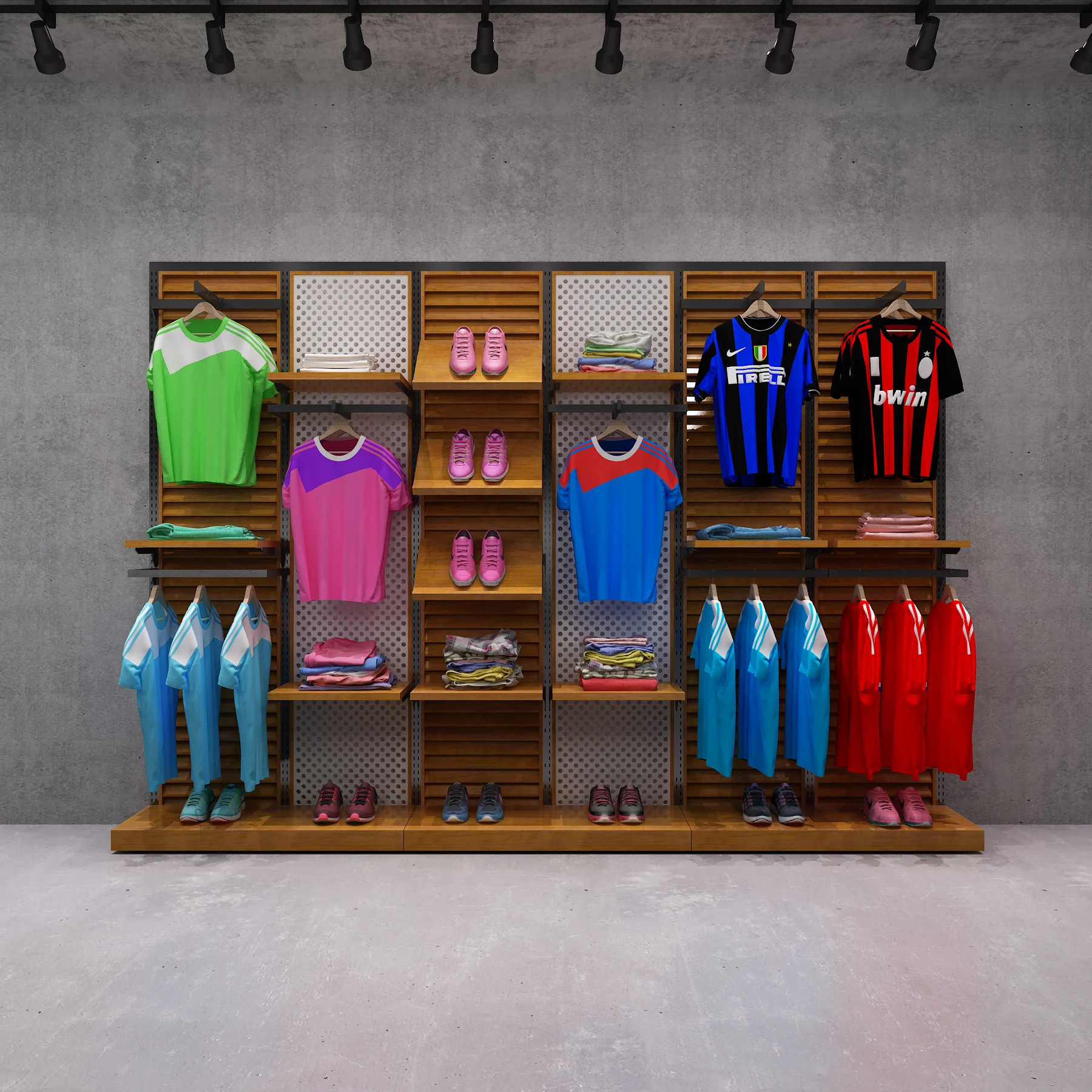 Wholesale Store Display Case Steel Frame Shelf Shop Display Fixture For ...