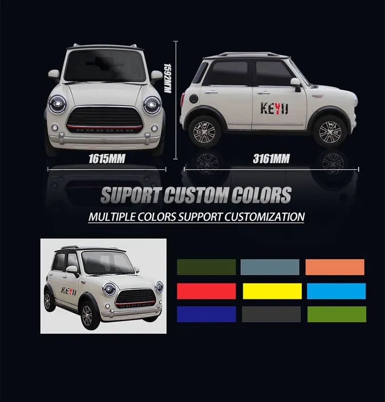 KEYU TCT Mini Electric Car for Seniors - Compact, Low-Speed Electric ...