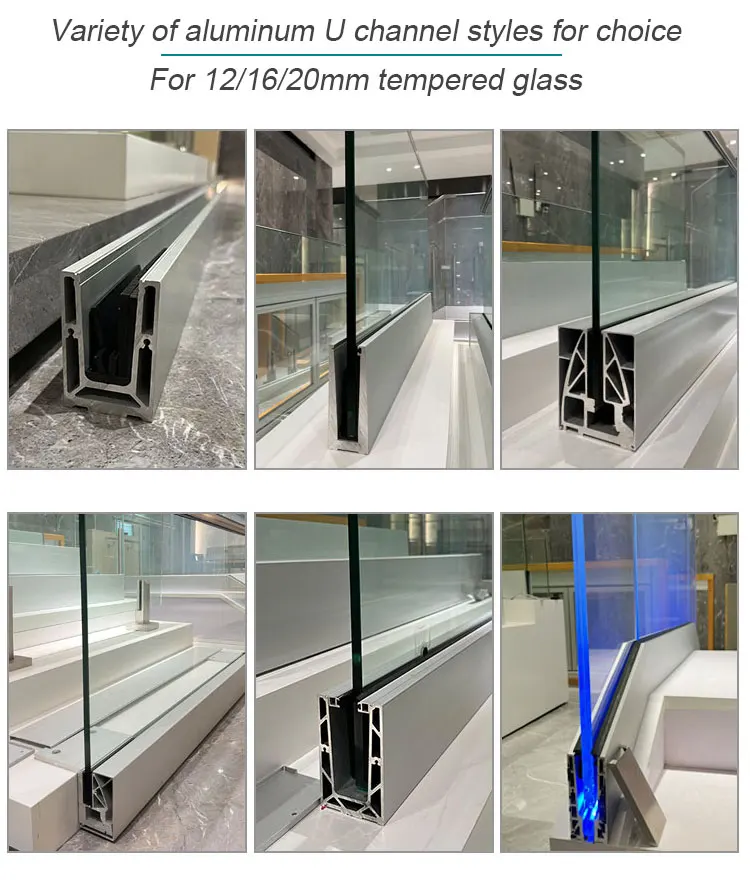 Stainless Steel LED Handrail Railing Design for Stairs