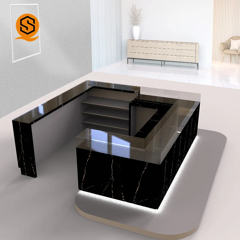 Customized Commercial Acrylic Solid Surface Bar Counters