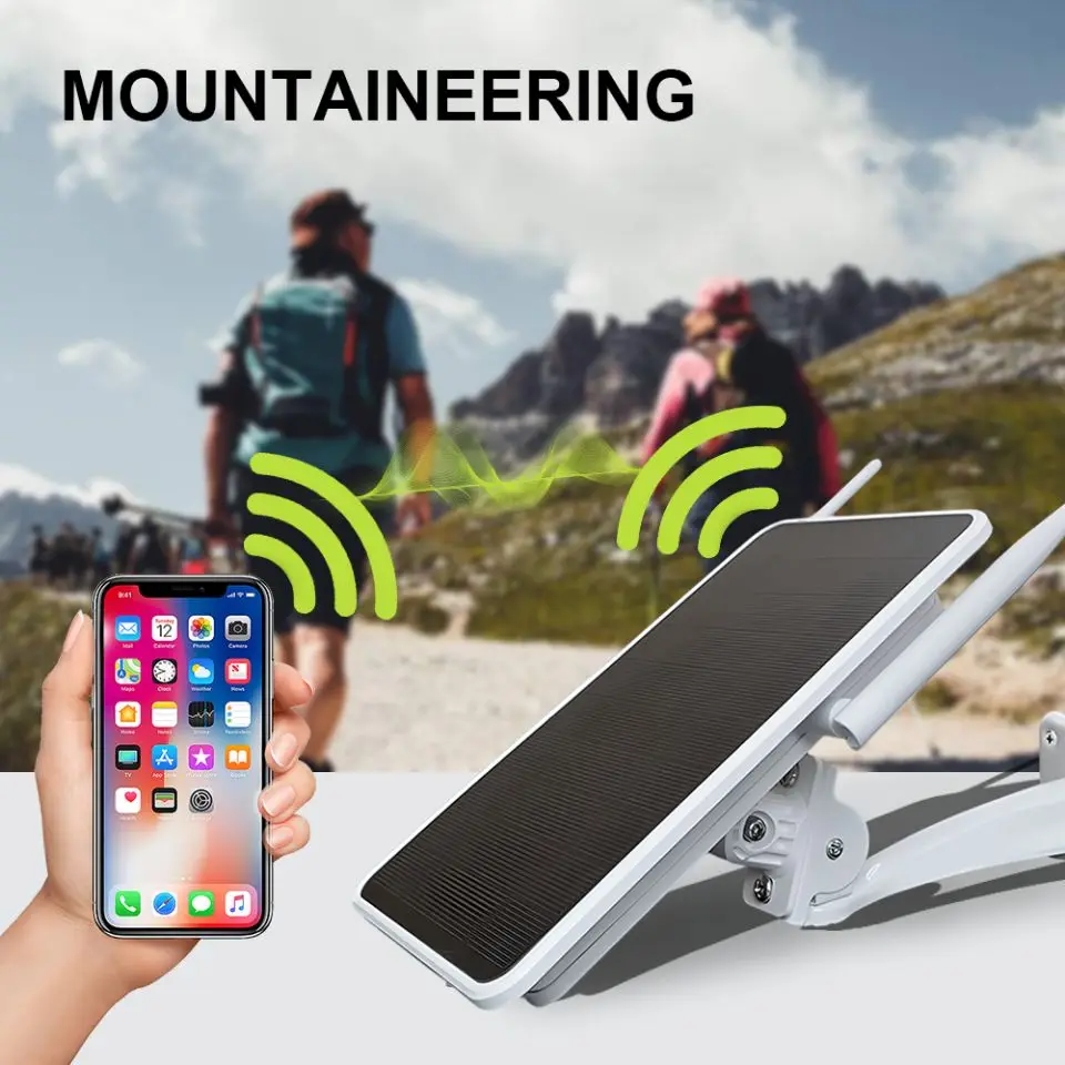 Portable Outdoor Solar Powered 4G Router for Wireless Security Cameras ...