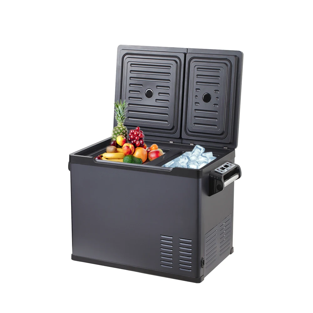 New Arrival 50l Large Capacity Dc 12v 24v Car Freezer With Portable ...