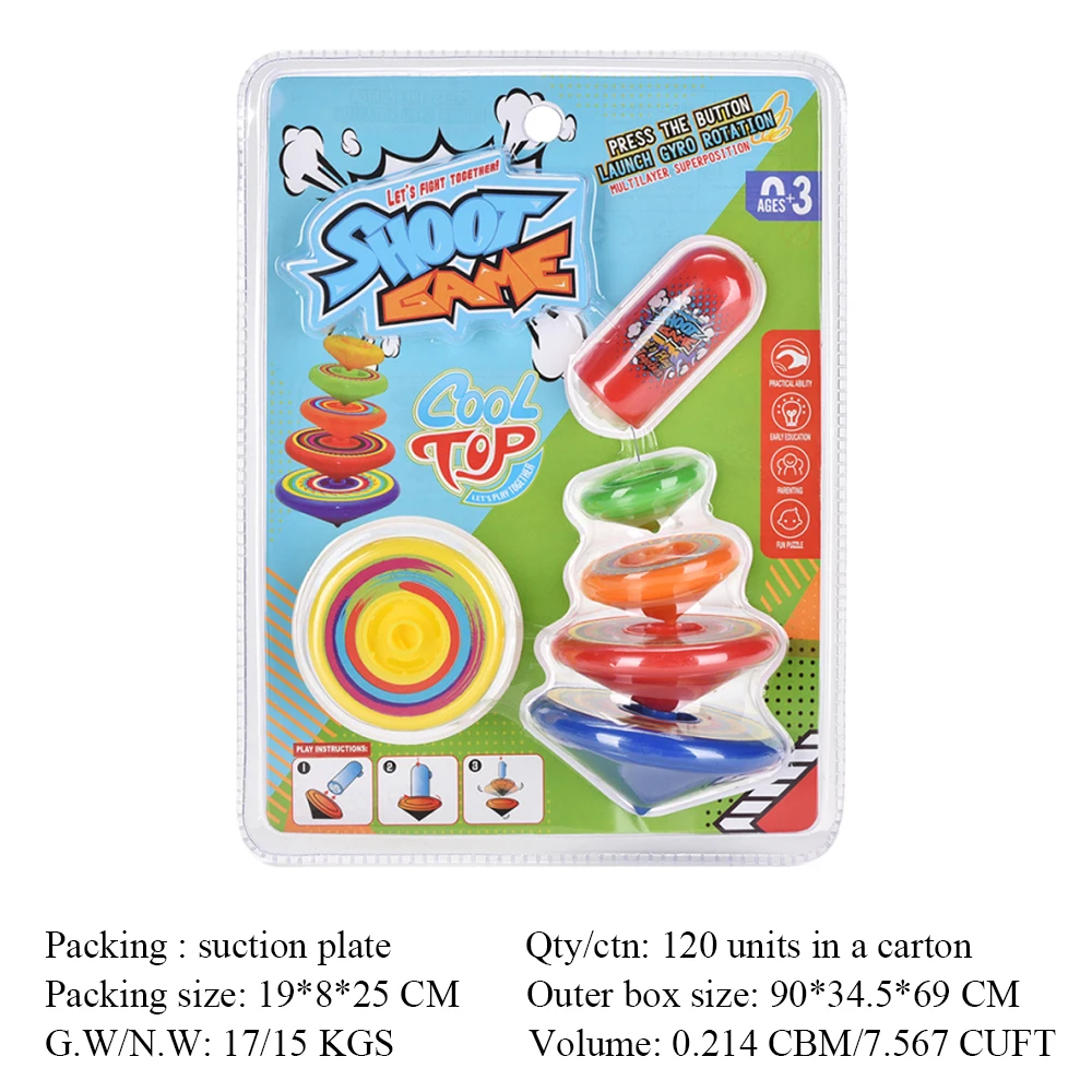 Stacking Tops For Kids Plastic Colorful Stacking Spinning Top Beyblad ...