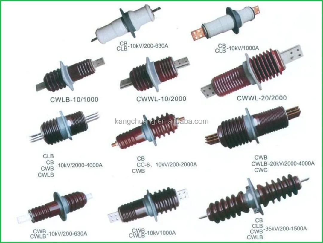 Outdoor High-Voltage Power Station Line Type Ceramic Wall Bushing CB ...