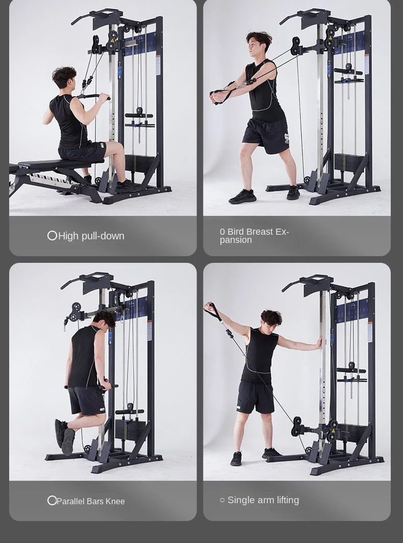 Commercial LAT Pull Down Machine - Multi-Function Single Station Gym ...