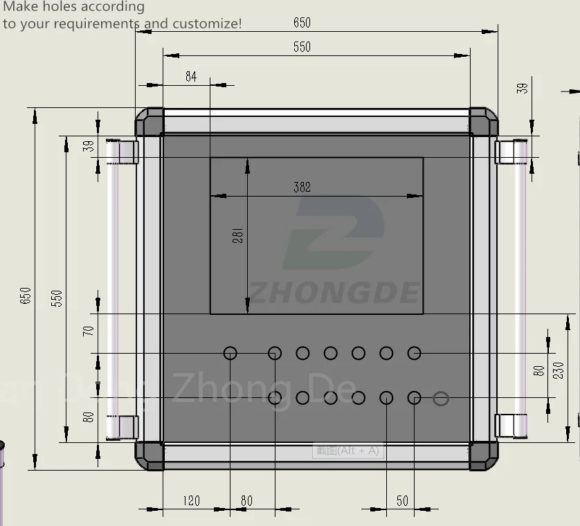 Aluminum Control Box Support Arm Suspension System