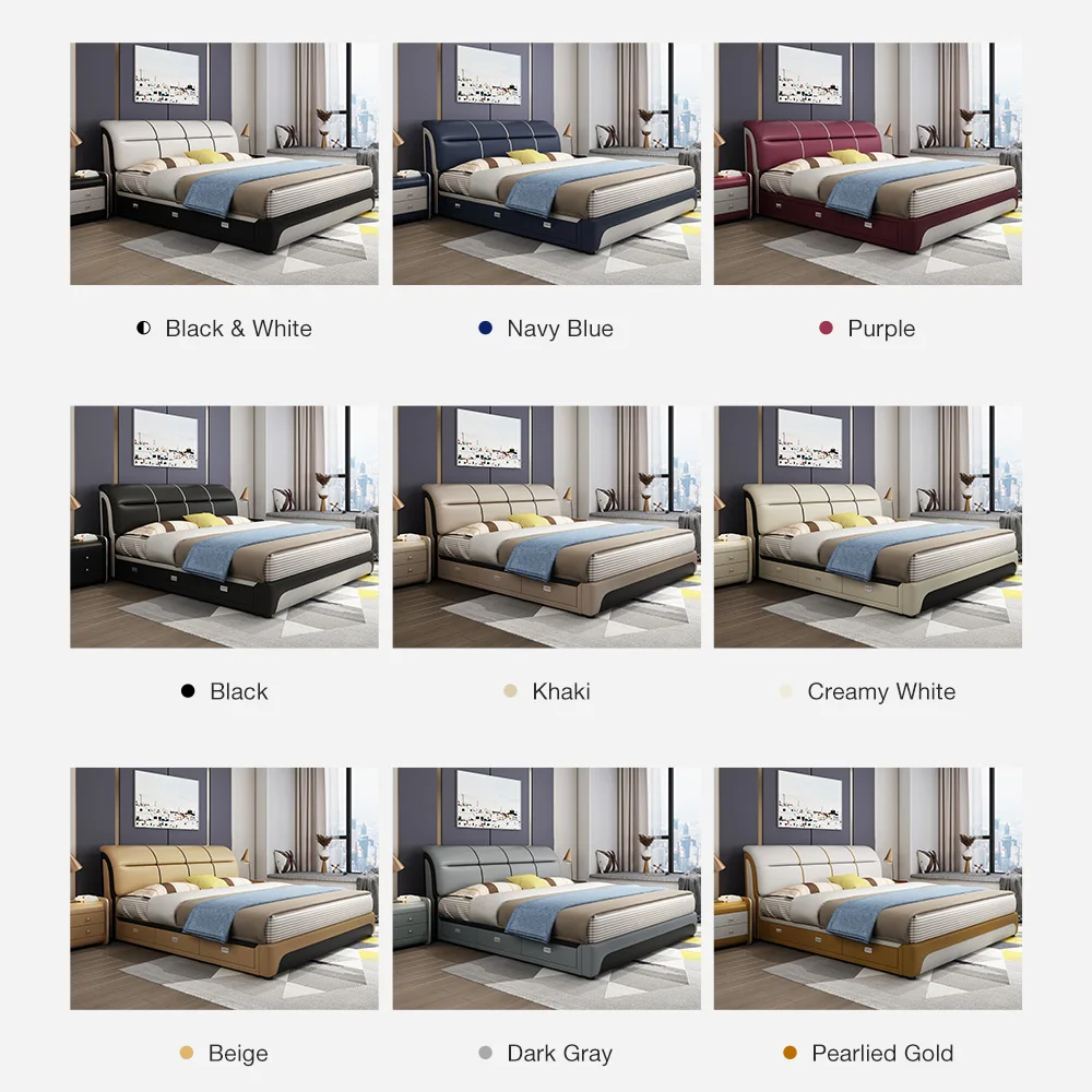 OED ODM Bett Leather Velvet Headboard Upholstered Ottoman Gas Lift ...