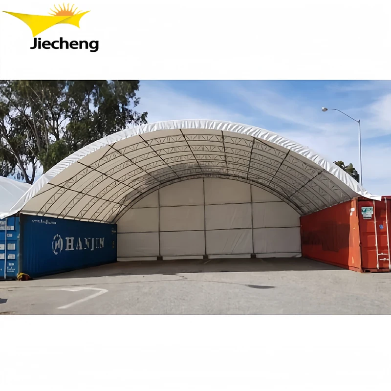 Durable 20ft to 70ft Fabric Container Tents - Heavy Duty