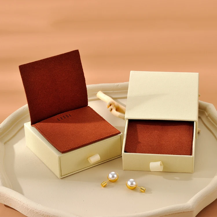 Custom Logo Printed Personalized Magnet Drawer Paper Jewelry Boxes ...
