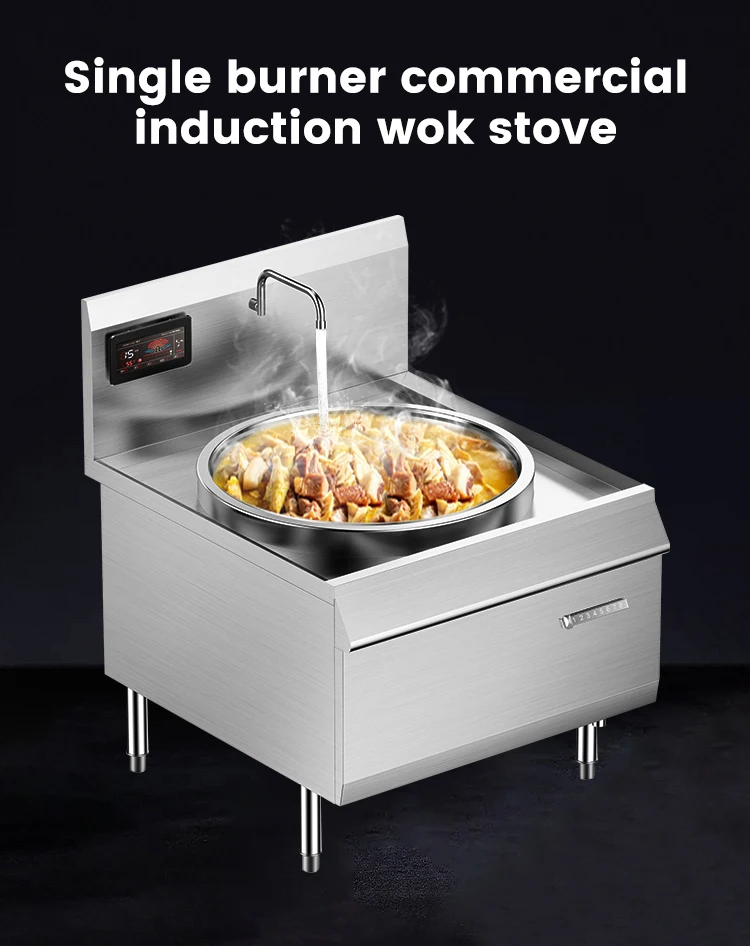 Industrial Single Electromagnetic 15kw Commercial Large Stove Round ...