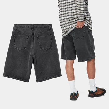 Custom Men's Jorts Summer Streetwear Vintage Short Pants Loose Work ...