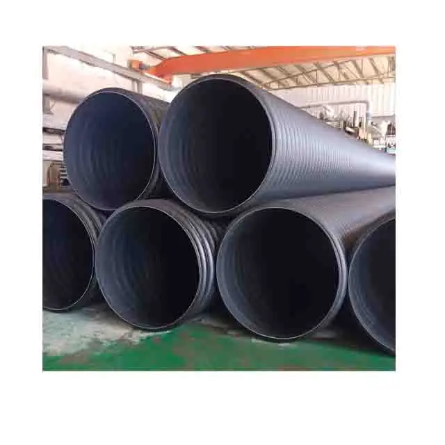 HDPE Large Diameter Hollow Wall Winding Pipes Plastic Drainage Pipe ...